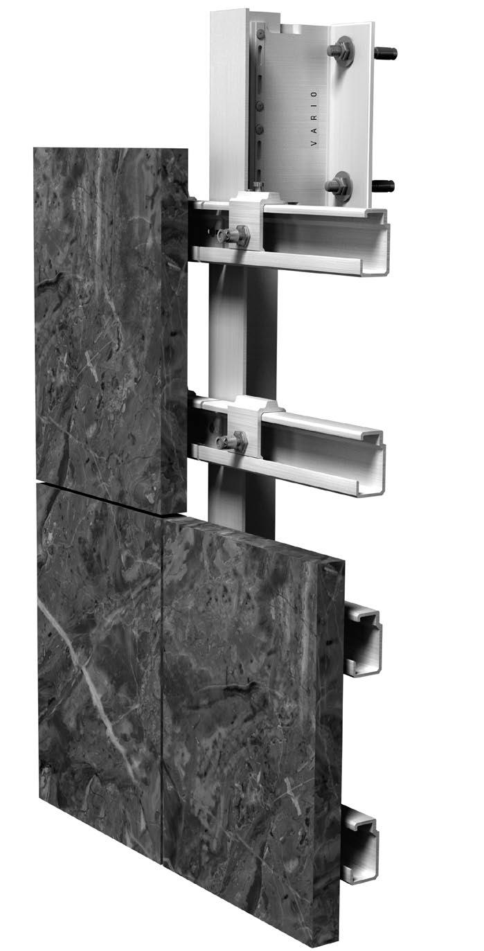 Forte hliníkové konstrukce pro kamenné desky fasád | ILTEGRO